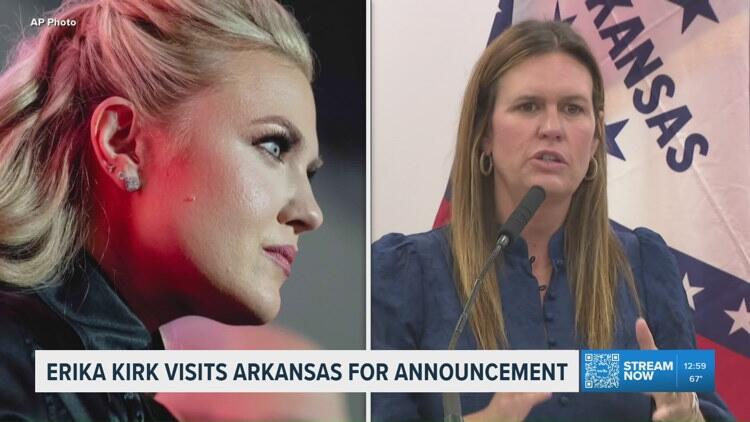Gov. Sarah Huckabee Sanders live soon with TPUSA's Erika Kirk - NewsBreak