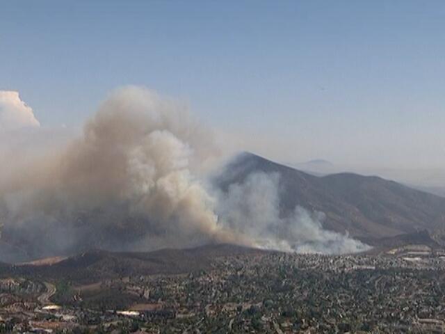 Forward spread stopped in Spring Valley brush fire; evacuations lifted ...