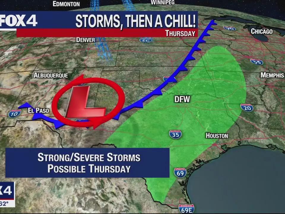 Dallas weather: March 14 evening forecast