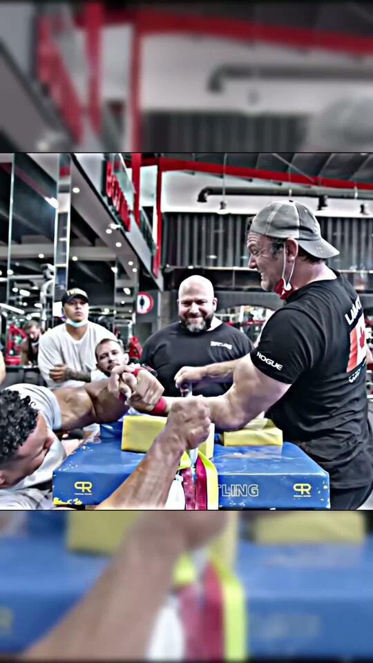 Larratt showed true strength on right hand armwrestling devonlarrat ...