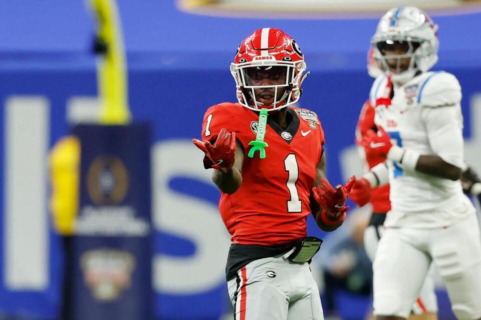 Falcons Urged to Draft Georgia WR Zachariah Branch as Complementary ...