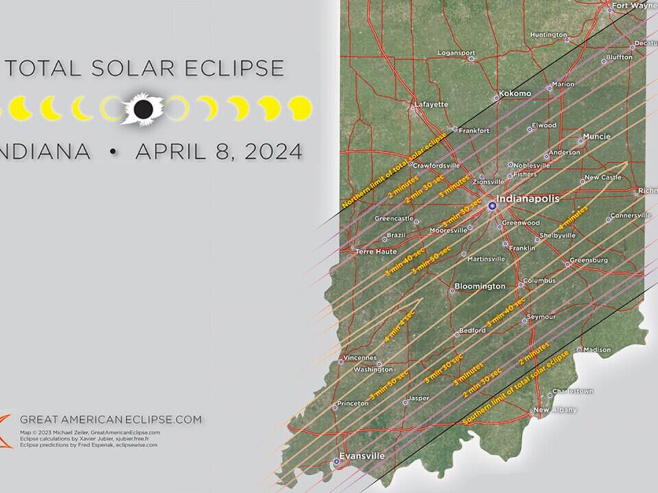 Tips for where to be to experience the total Solar Eclipse in Indiana