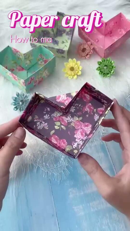How_to_make_cute_paper_box__diypapercraft___papercraft____diytutorial ...