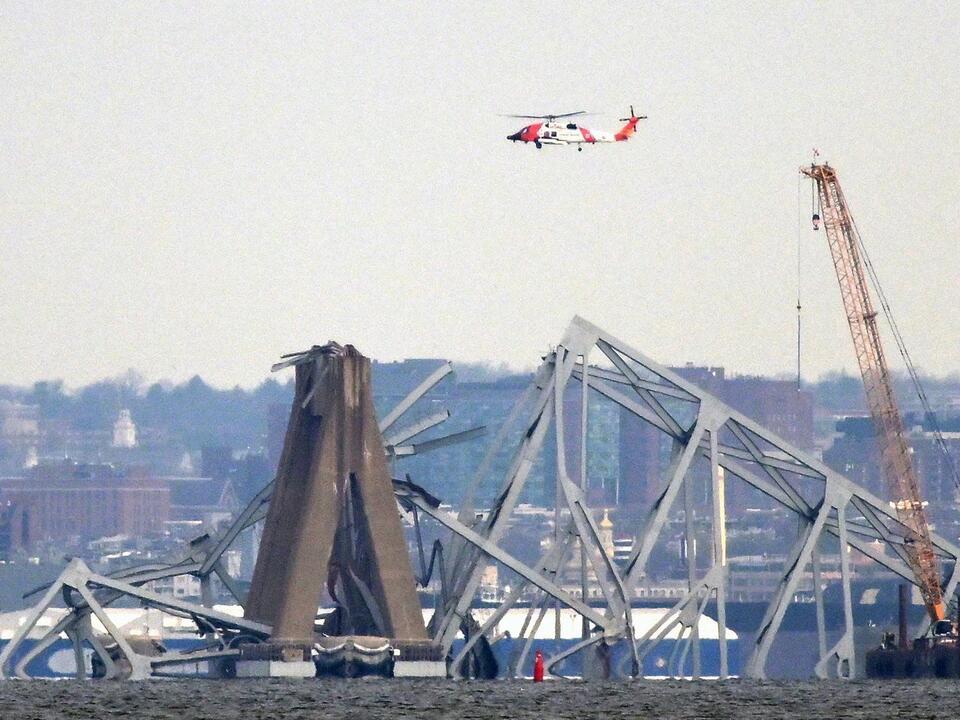 Cargo ships critical for supporting US military trapped in Baltimore