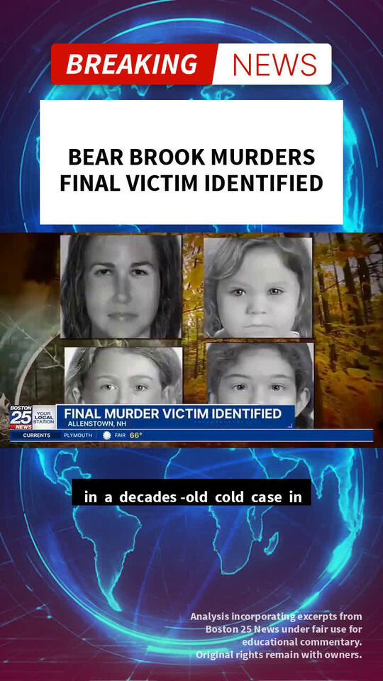 AI news: Bear Brook Murders: Final Victim Identified #ai#truecrime# ...
