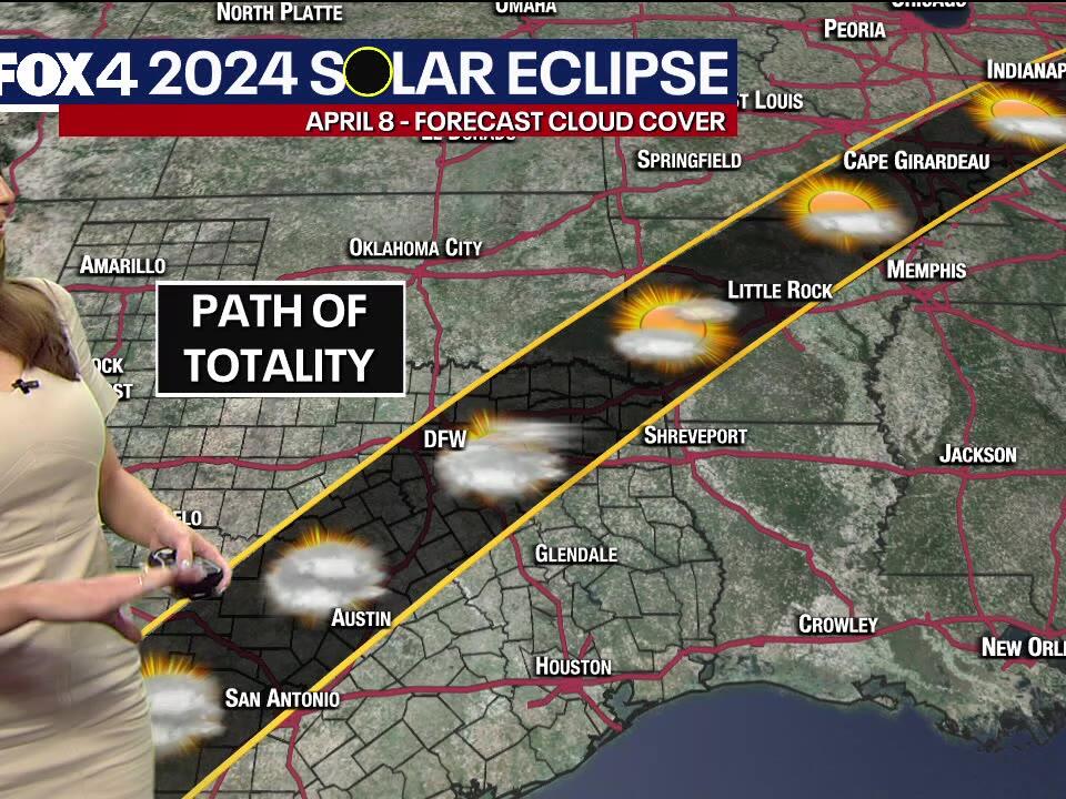 Dallas Eclipse Weather: When will the clouds move in?