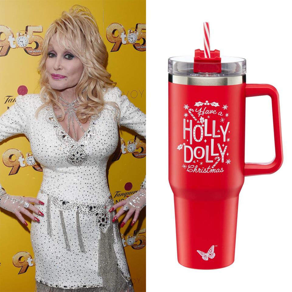 Dolly Parton-themed Stanley cup dupe is out for the holidays. Where to ...