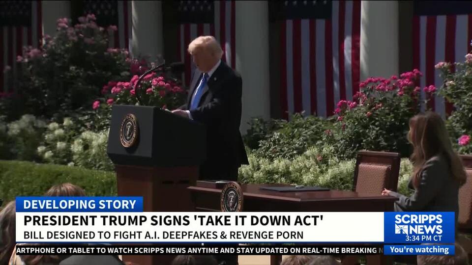 Trump signs bipartisan 'Take It Down Act' addressing revenge porn ...