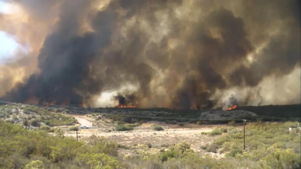 Rosa Fire: 1658+ acres, 5% contained, Hwy 74 to remain closed until at ...