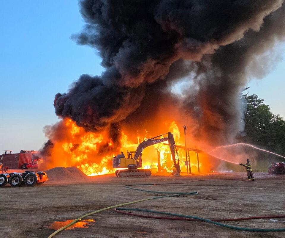 Fire heavily damages barn owned by central Maine electrical contractor ...