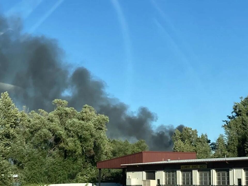 Evergreen Fire responds to structure fire