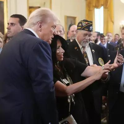 Trump honors Purple Heart heroes at the White House - NewsBreak