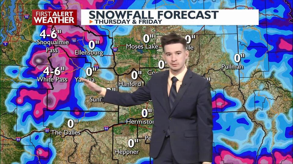 Strong wind gusts Thursday, mountain passes stay snowy Thursday ...