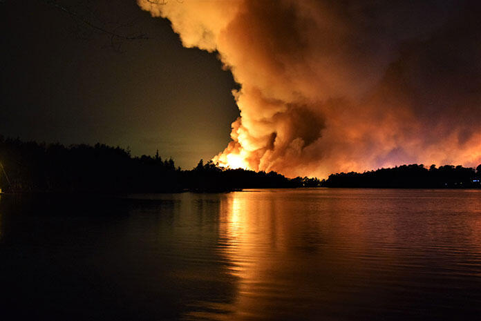 Ocean County Wildfire Under Control But Remains Closely Monitored ...