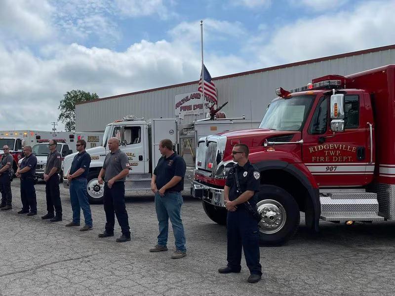 Community honors Fire Chief Matt Hanenkrath