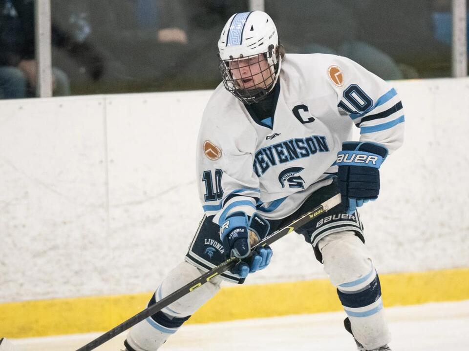 Hall scores game-winner in double OT, as Livonia Stevenson hockey wins ...