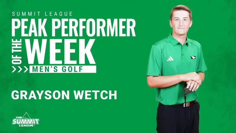 Grayson Wetch named Kwik Star Summit League Men's Golf Peak Performer ...