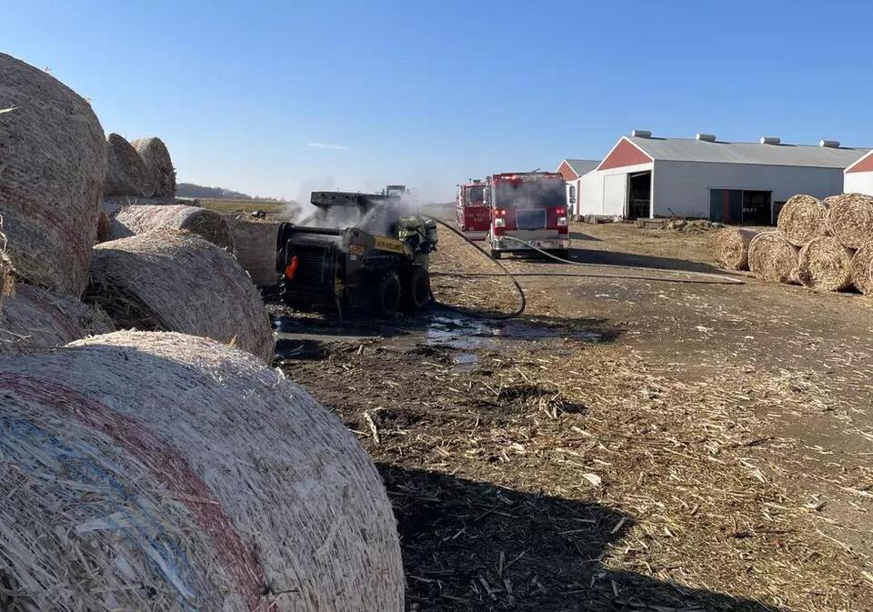 Firefighter Injured While Putting Out Skid Loader Fire Near Melrose