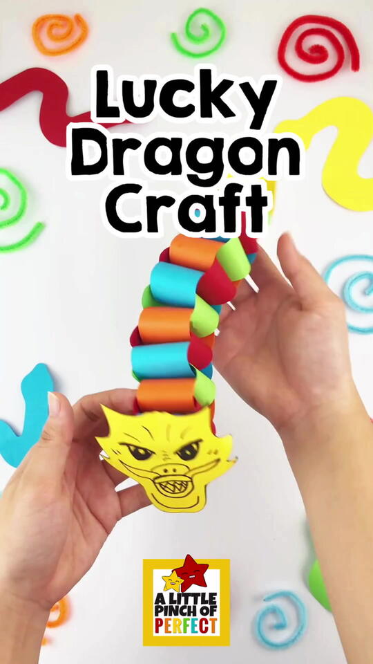 Paper Dragon Craft: Fun Lunar New Year Kids Activity (Free Template ...
