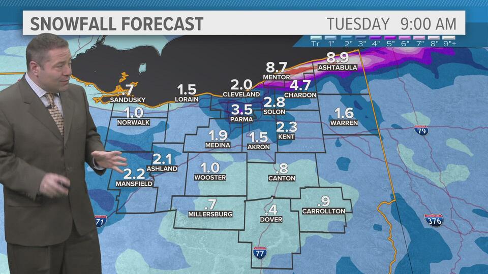 Cleveland area weather forecast: Weather Impact Alert Days Monday ...