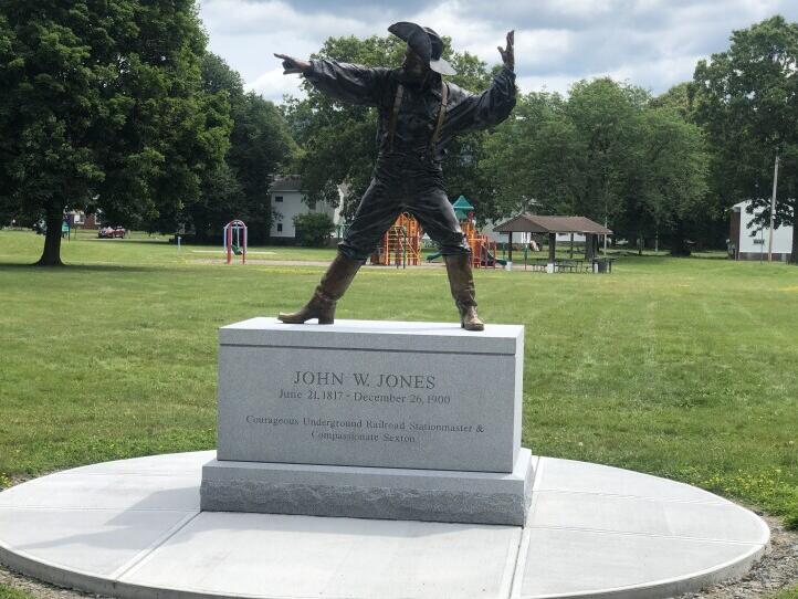 New statue unveiled for John W. Jones, abolitionist and Elmira ...
