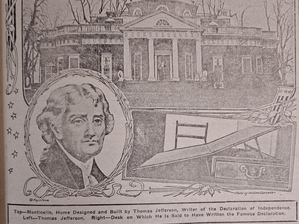 Reflecting on Thomas Jefferson’s legacy in 1924