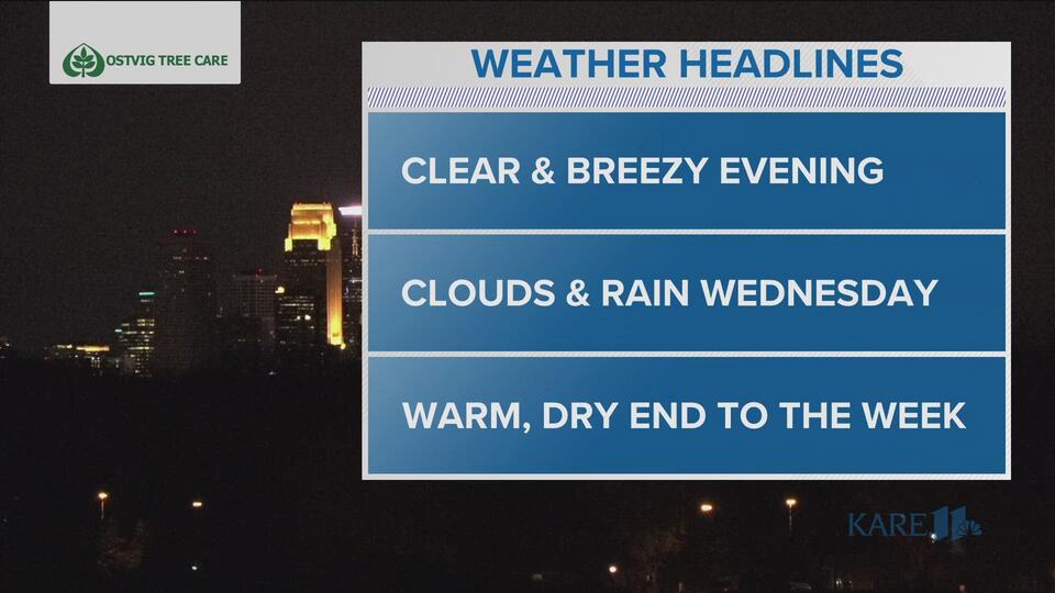 WEATHER: Clouds increase overnight, rain moves in Wednesday - NewsBreak