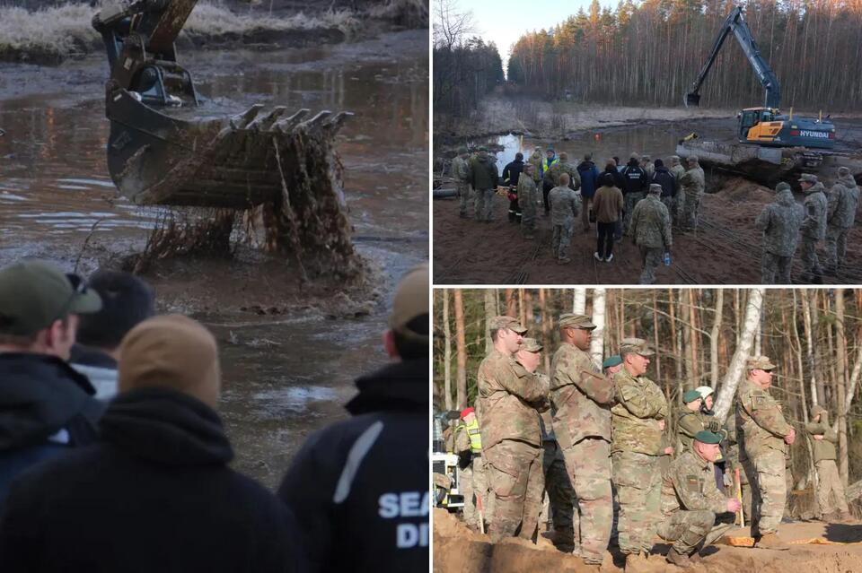 US Army vehicle recovered from Lithuanian swamp as fate of 4 missing soldiers remains unknown ...
