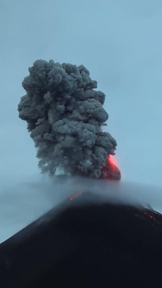Active Volcano Erupts With Lava and Smoke - NewsBreak