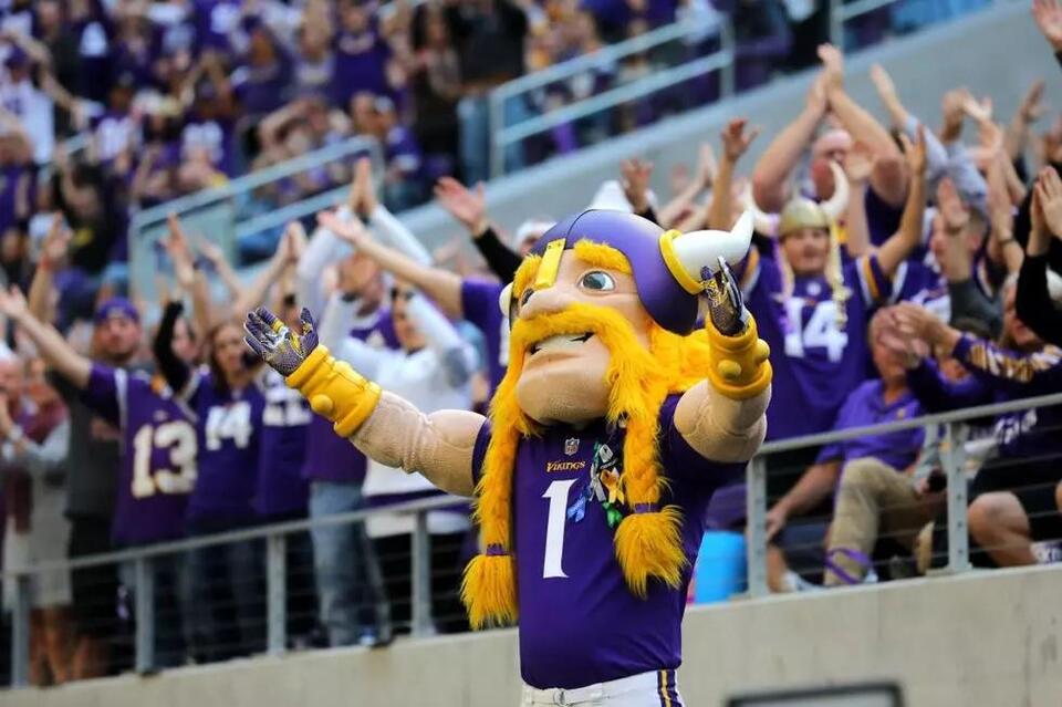 Minnesota Vikings Mascot Takes Shot at Texas During Preseason Game ...