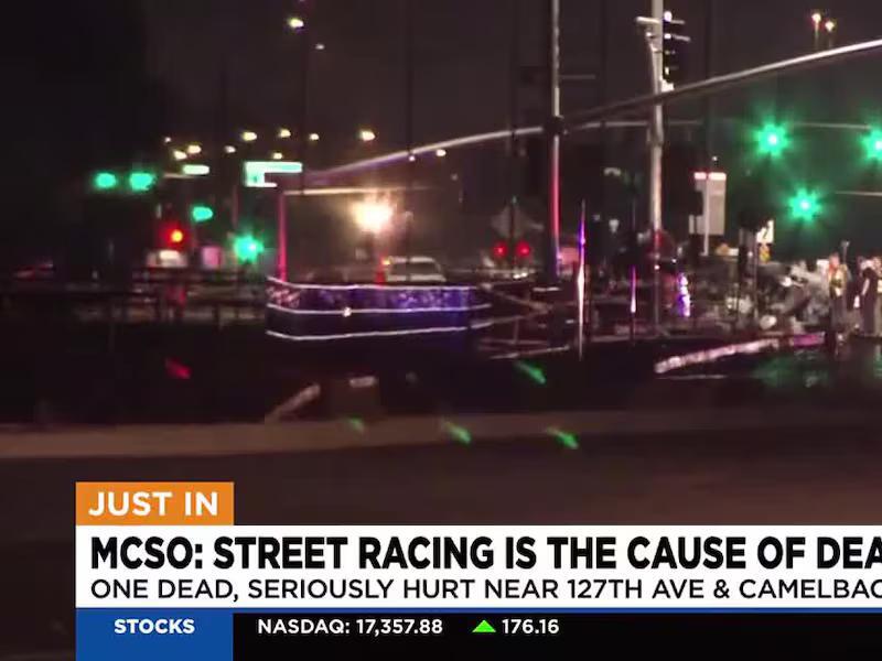 1 dead, 1 hospitalized in alleged street racing crash near Litchfield Park