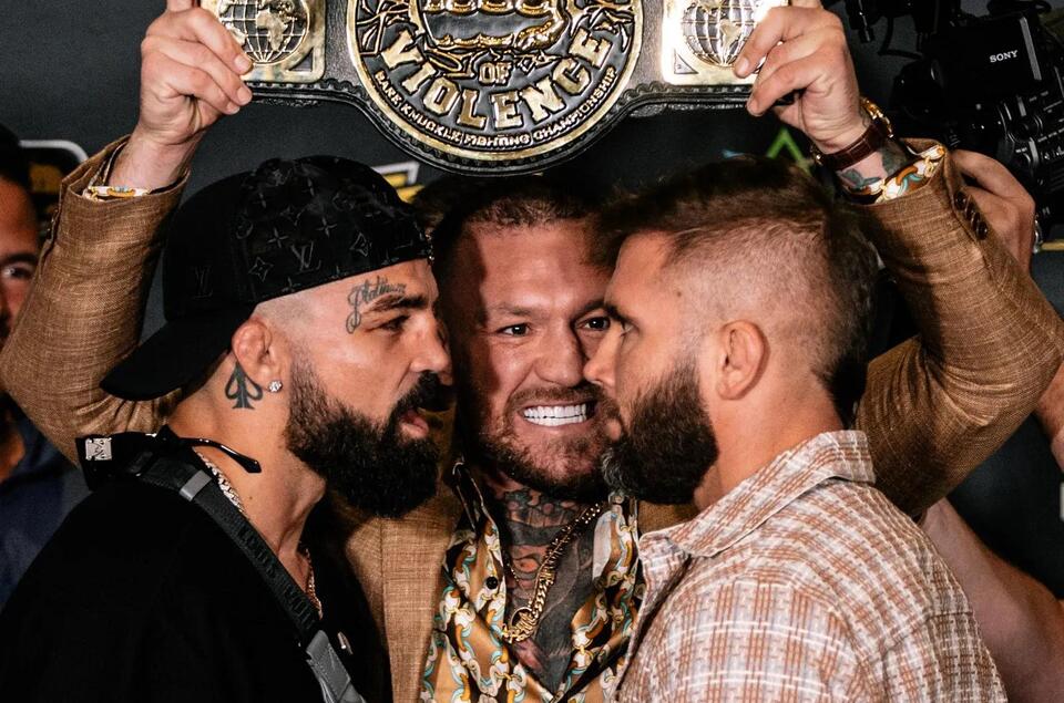 Video: Mike Perry stares down Jeremy Stephens at BKFC 82 presser, Conor ...