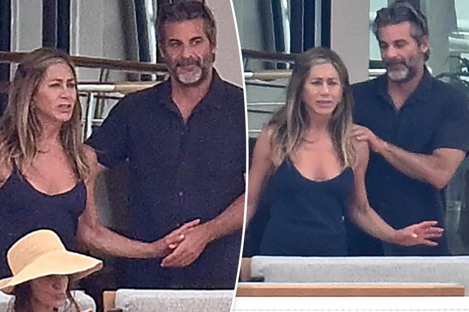 See Jennifer Aniston’s rumored boyfriend, Jim Curtis, lovingly caress ...