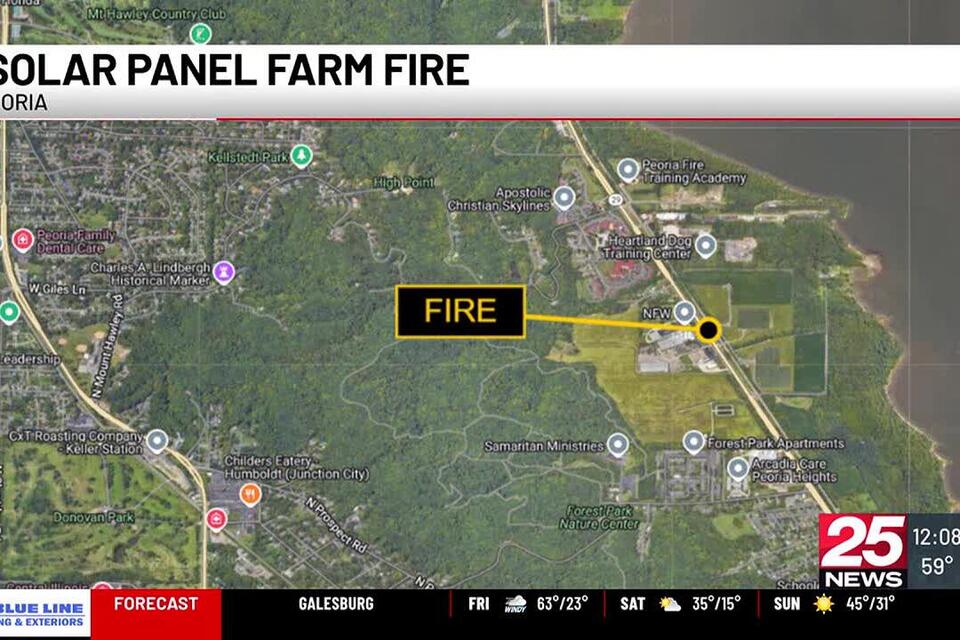 Peoria Solar Farm partially damaged by Thursday fire - NewsBreak