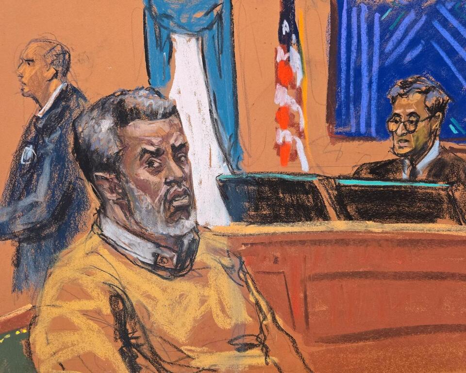 Stunned Combs holds head in hands as judge unmoved by pleas for mercy ...