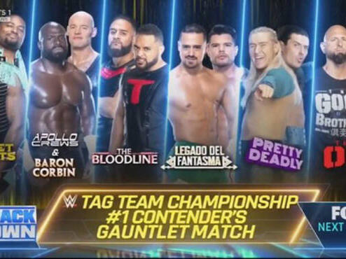Lineup For Tonight’s WWE Smackdown: Tag Team Gauntlet and More