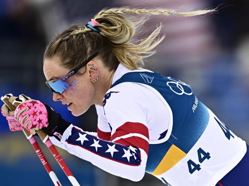 U.S. cross-country star Jessie Diggins claims bronze, medaling in third ...