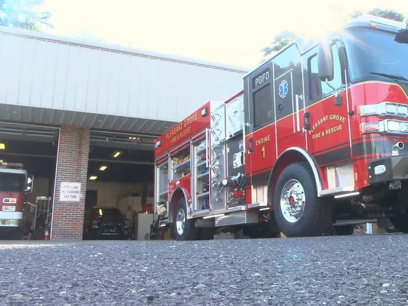 Pleasant Grove unveils new custom fire truck