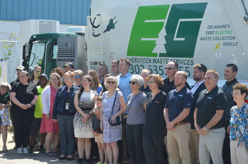 Delaware's first electric trash truck unveiled by Evergreen Waste ...