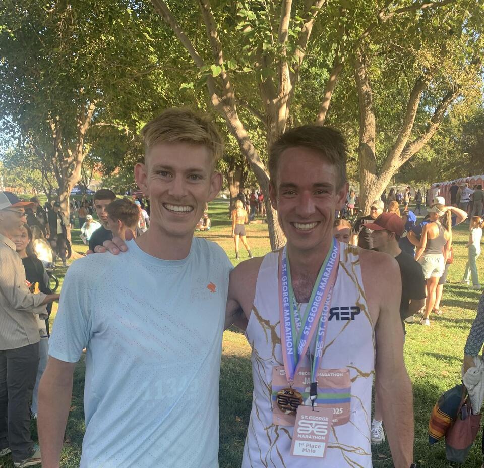 Kevin Kirk Battles for the Win at the 2025 St. George UT Half Marathon ...
