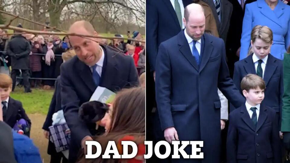 Playful Prince Louis reduces crowd to fits of laughter at church ...