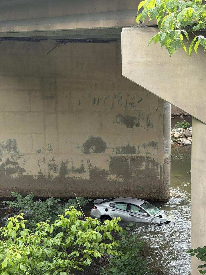 Driver rescued after car enters river in Erwin - NewsBreak