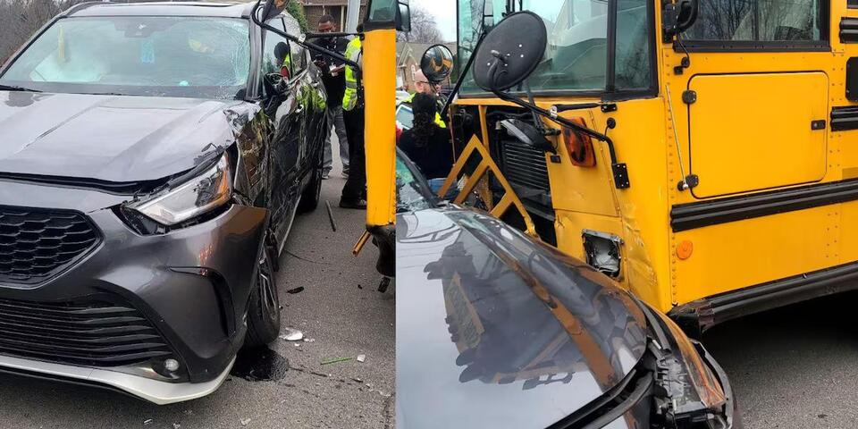 Montgomery County school bus involved in crash with vehicle, injuries ...