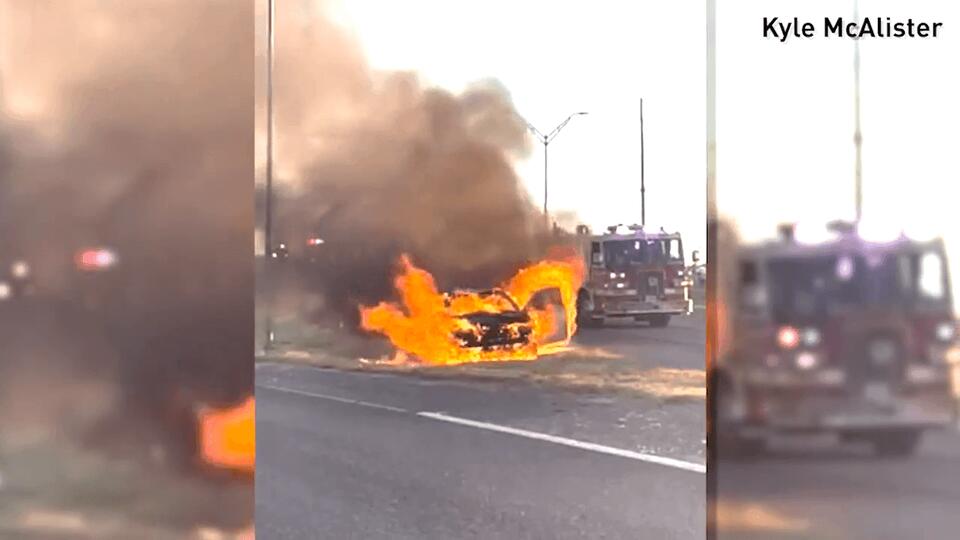 Video: Abilene Fire Department puts out car fire - NewsBreak