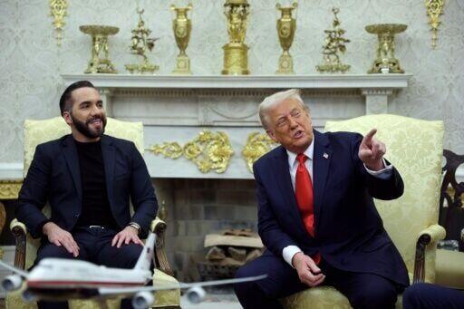 US President Donald Trump hosted El Salvador's leader Nayib Bukele at ...