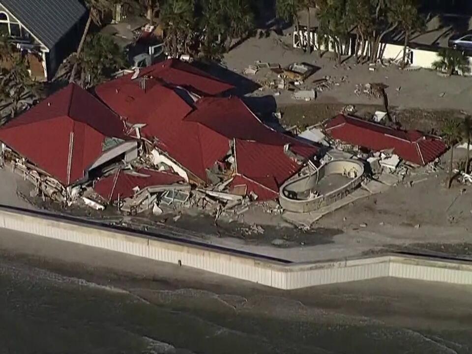 Hurricane Milton aftermath: Aerial footage shows destruction along ...