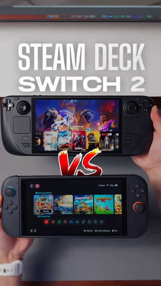 Nintendo Switch 2 vs Steam Deck OLED 🤔 Two handhelds totally different ...
