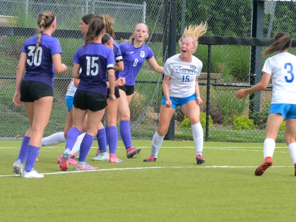 Liberty soccer takes to field with young team