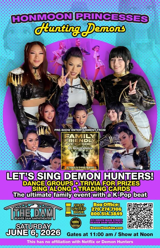 Demon Hunters Fan Fest at Beaver Dam Amphitheater June 6 - NewsBreak