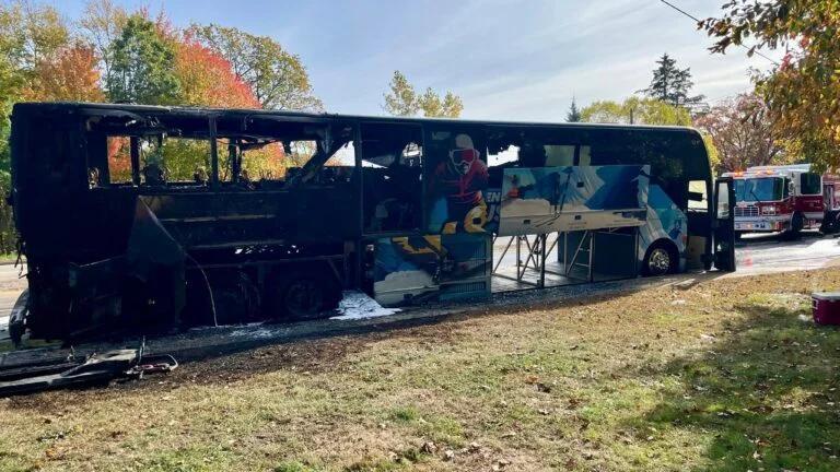Bus carrying UMass Lowell students catches fire - NewsBreak